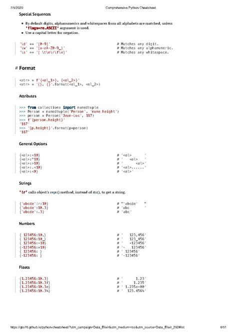 comprehensive python cheatsheet connect 4 programming