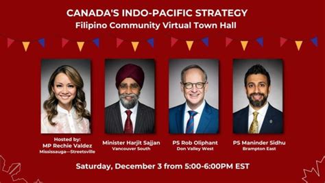 Town Hall For Fil Can Community About Canadas Indo Pacific Strategy