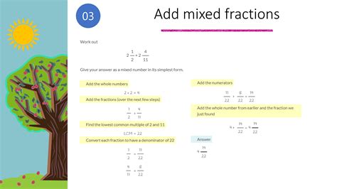 fractions add and subtract fractions powerpoint higher gcse teaching resources