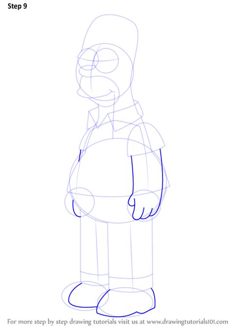 Learn How To Draw Homer Simpson From The Simpsons The Simpsons Step By Step Artofit
