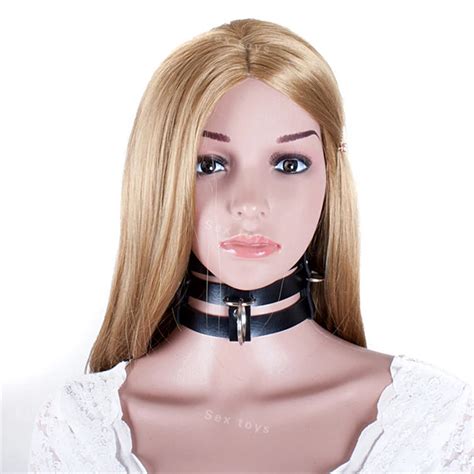 Strip Neck Bondage Collar Adult Games Black Pu Leather Sex Toys For Couples Women Bdsm