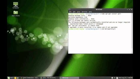 intro to perl part 1 about perl and hello world pastelinux youtube