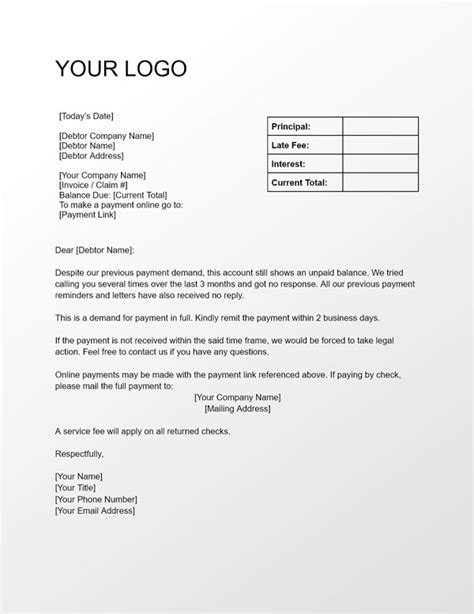 Effective And Ethical Debt Collection Letter Examples Off