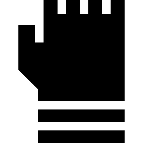 Glove Basic Straight Filled Icon