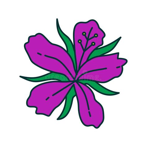 Vector De La Plantilla Del Dise O Del Ejemplo De La Hoja De La Flor
