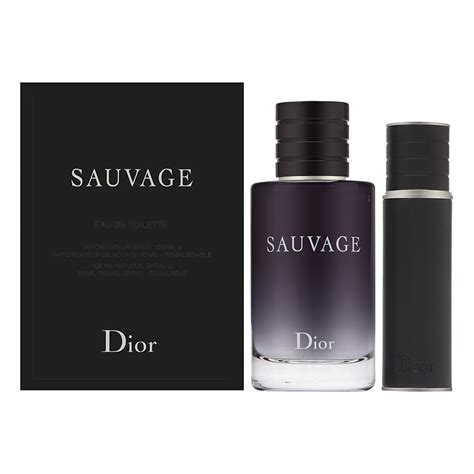 Christian Dior Sauvage Cologne Gift Set For Men 2 Pieces Walmart