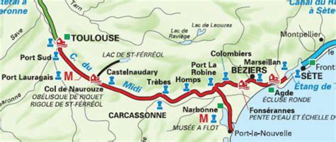 Plan Du Canal Du Midi Voyage Carte Plan
