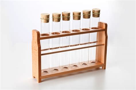 Reagenzglasständer 6 Reagenzgläser 6 Korken Reagenzgläser Sets
