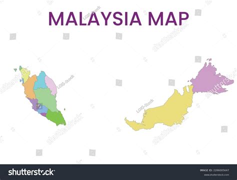 High Detailed Map Of Malaysia Outline Map Of Royalty Free Stock