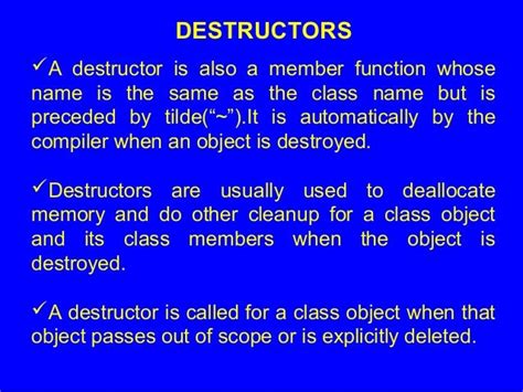 5 constructors and destructors