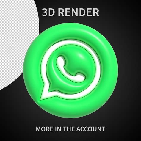 Logotipo Whatsapp D Em Fundo Transparente Psd Premium