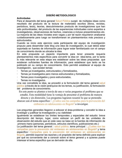 Calam O Dise O Metodologico