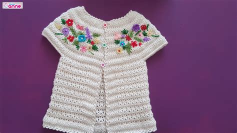 İşlemeli Bebek Yelek Yapılışı Canım Anne