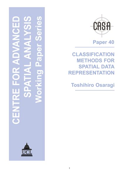 pdf classification methods for spatial data representation
