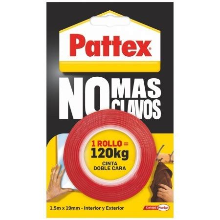 PATTEX NO MÁS CLAVOS CINTA DOBLE CARA Folder Líder en papelería