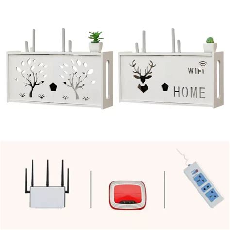 BO TE DE RANGEMENT Murale Pratique Pour Grand Routeur WiFi Gardez Votre