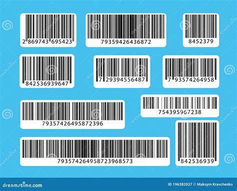 Set Of Barcodes Collection Qr Codes Stock Illustration Illustration