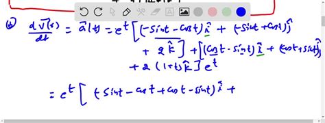 solved find the velocity speed and acceleration at time t of a particle moving along the