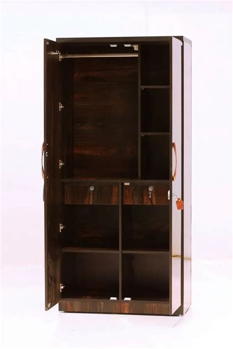 Plb Prelam Wood Base Board 2 Doors Bedroom Wooden Wardrobe Without