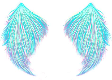 Asas De Anjo Azul De Fantasia PNG Asa Sonhe Pluma Imagem PNG E PSD
