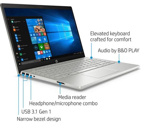 Buy HP Pavilion 14 Intel Pentium Gold Laptop 128 GB SSD Silver
