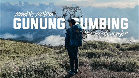 Pendakian Gunung Sumbing Via Gajah Mungkur Dusun Lamuk YouTube