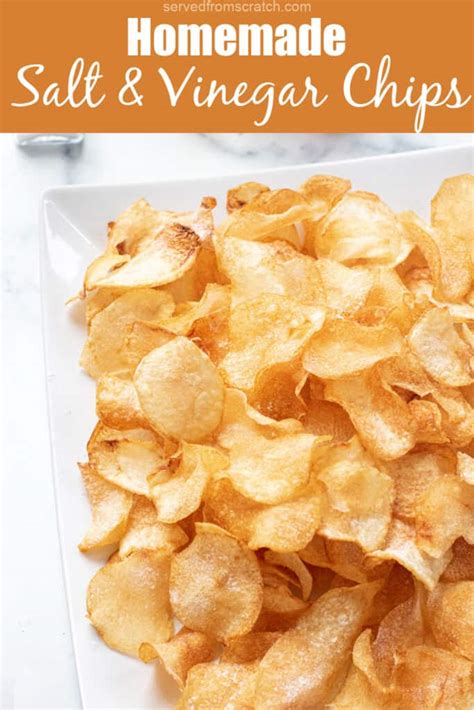 Homemade Salt And Vinegar Chips Served From Scratch