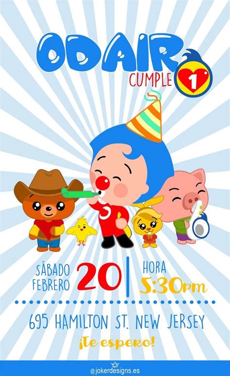 Invitación plim plim Invitaciones de payaso Hacer invitaciones de