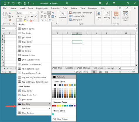 How To Add And Customize Borders In Microsoft Excel