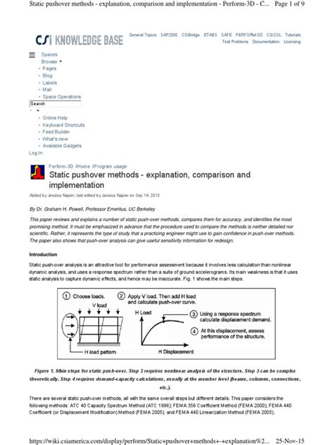 static pushover method pdf coefficient of variation hysteresis