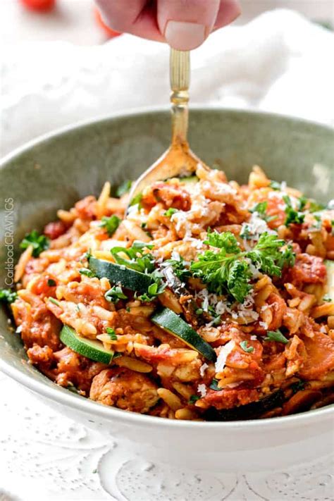 ONE POT Italian Chicken Orzo Recipe Carlsbad Cravings