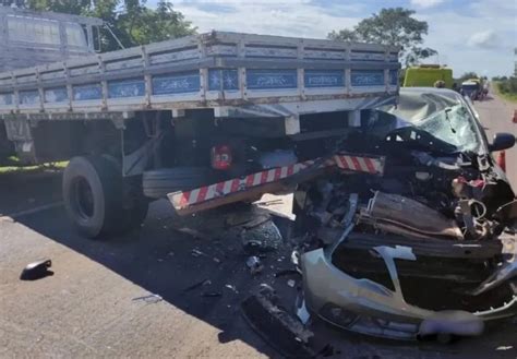 IDOSA MORRE EM ACIDENTE ENTRE CAMINHÃO E CARRO NA BR 153 Blog da Verdade