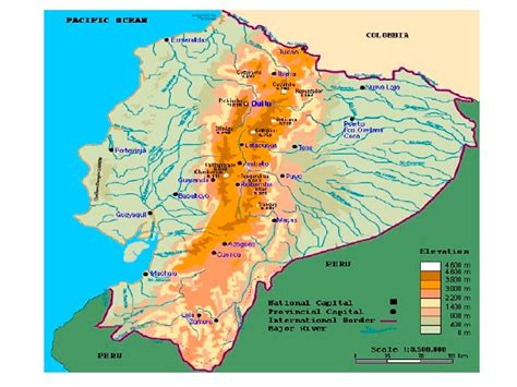 Mapa Del Ecuador Con Nombres Provincias Y Capitales Para Descargar E
