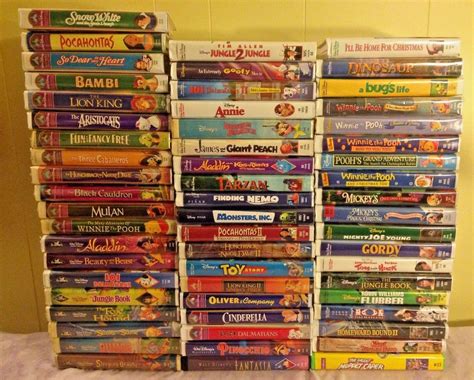 Disney Vhs Lot 58