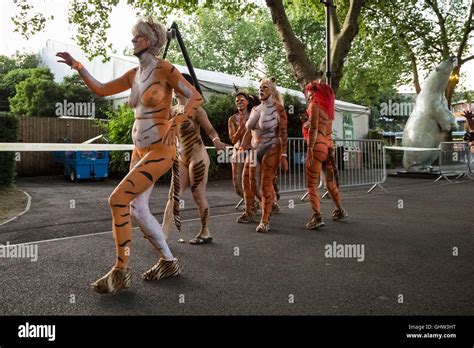 London Uk Th August Streak For Tigers Annual Naked Charity
