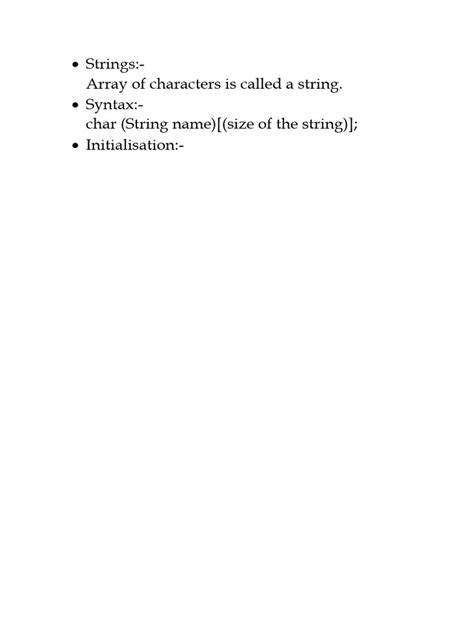 arrays and strings pdf
