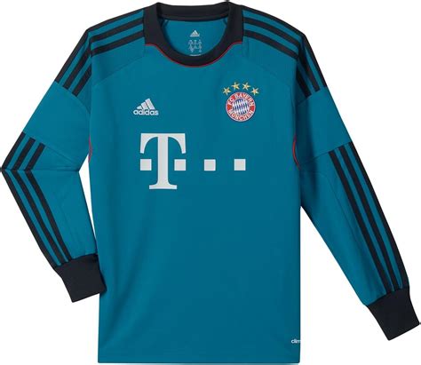 adidas Kinder Torwarttrikot FC Bayern München Türkis Schwarz 176