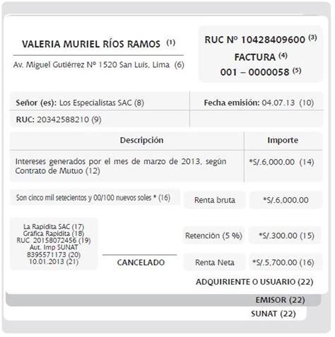 Modelo De Factura Persona Natural Facturas Modelos Personas Images