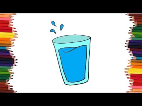 Como Dibujar Un Vaso De Agua Dibujos Faciles Youtube