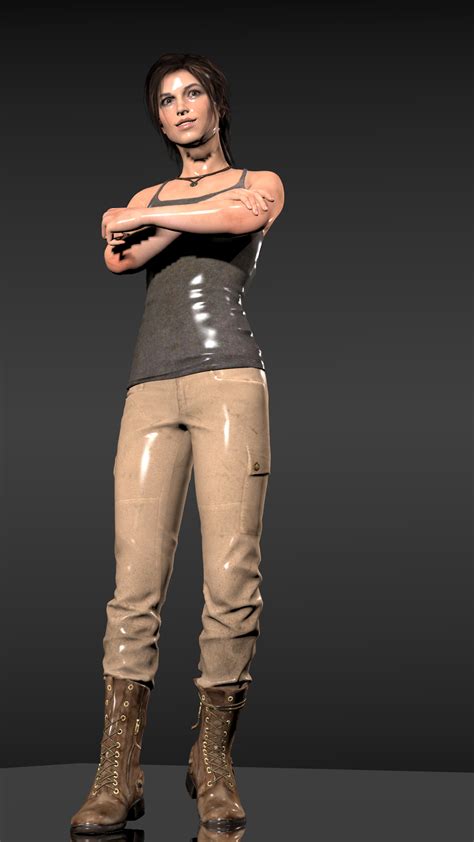 Lara Croft 3d Model Rigged