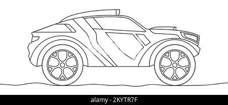 Vector De Coche Para Colorear Libro De P Ginas P Gina De Actividades