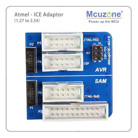 Mcuzone Atmel Ice Adapter Board To Avr Isp Jtag Pdi Tpi Sam