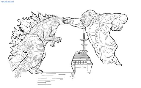 Desenhos De King Kong Para Colorir Wonder Day