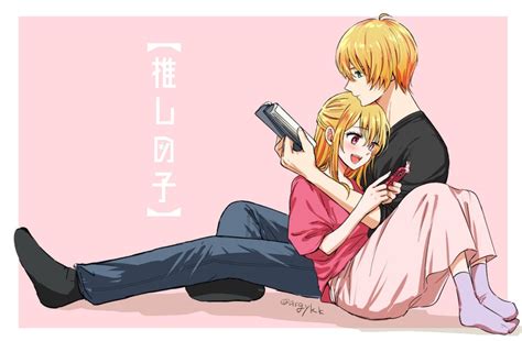 Hoshino Ruby And Hoshino Aquamarine Oshi No Ko Drawn By Asgykk Danbooru