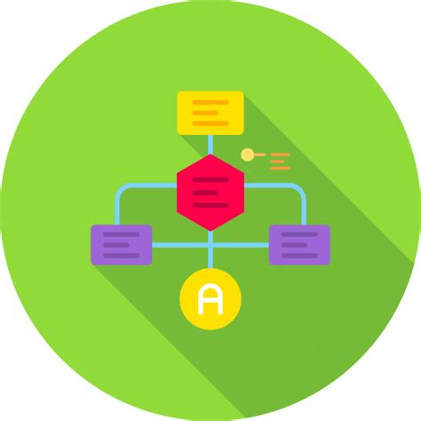 Icono De Diagrama De Flujo Generic Color Fill