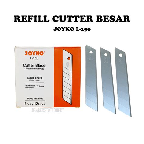 Jual 1tube Isi Cutter Joyko L150 Besar Shopee Indonesia