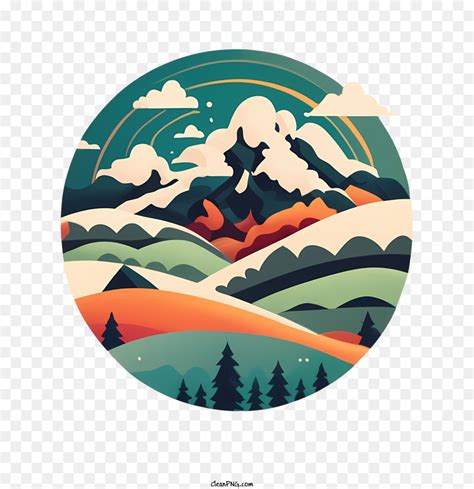 Nuvem De Montanha Montanha Paisagem png transparente grátis