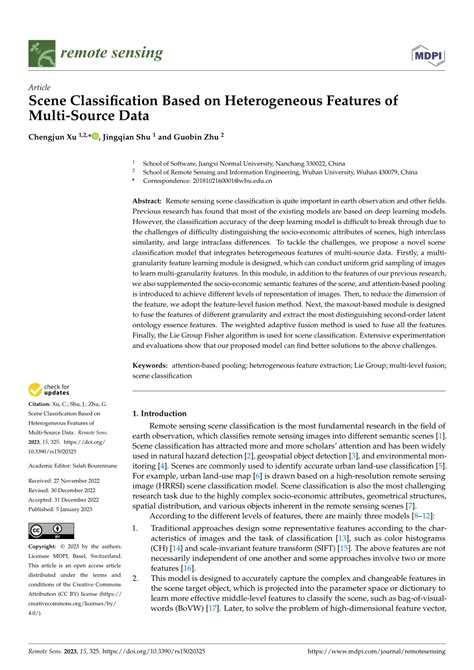 pdf scene classification based on heterogeneous features of multi source data