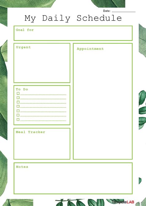 30 Free Daily Schedule Templates Excel Word TemplateArchive