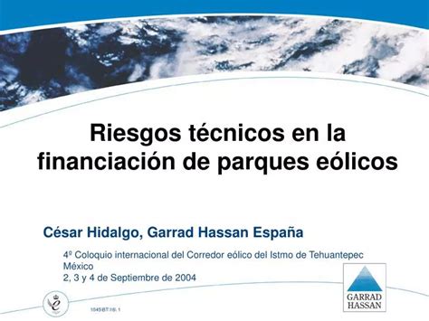 PPT Riesgos t é cnicos en la financiaci ó n de parques e ó licos